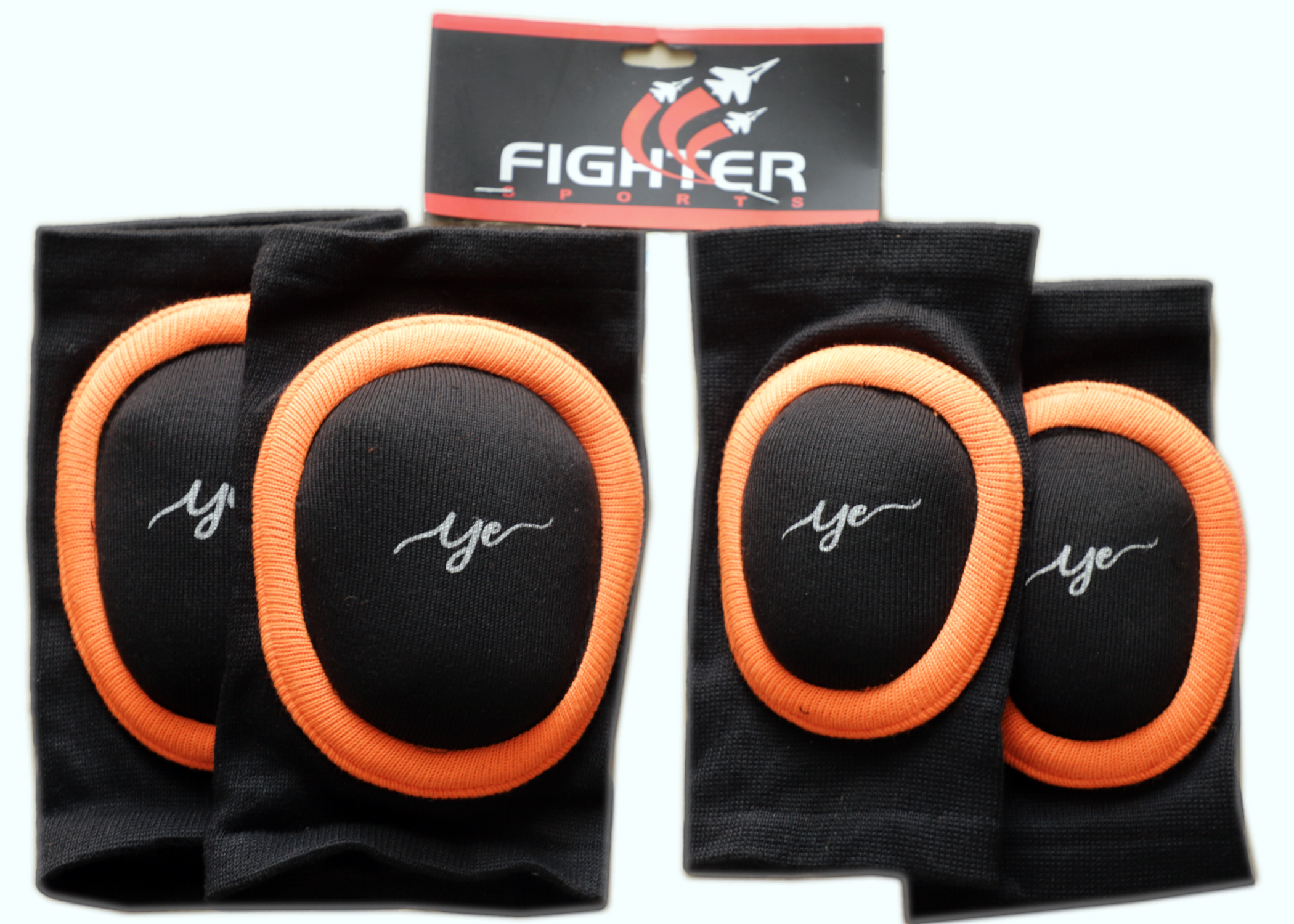 Fighter “YE” Round padded knee & elbow guards – Welcome to Delight Kart ...